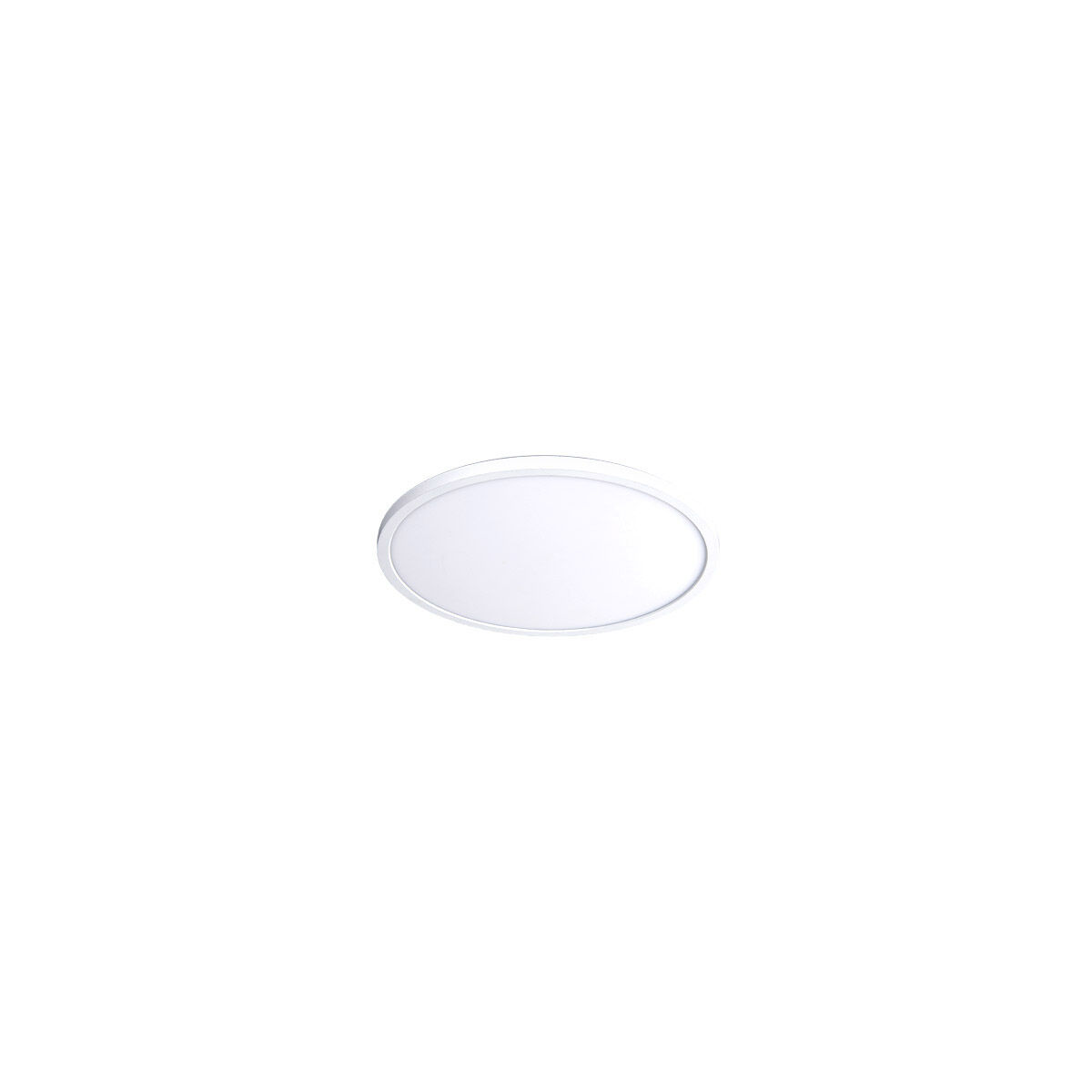 Round LED 7 inch White Flush Mount Ceiling Light in 3000K