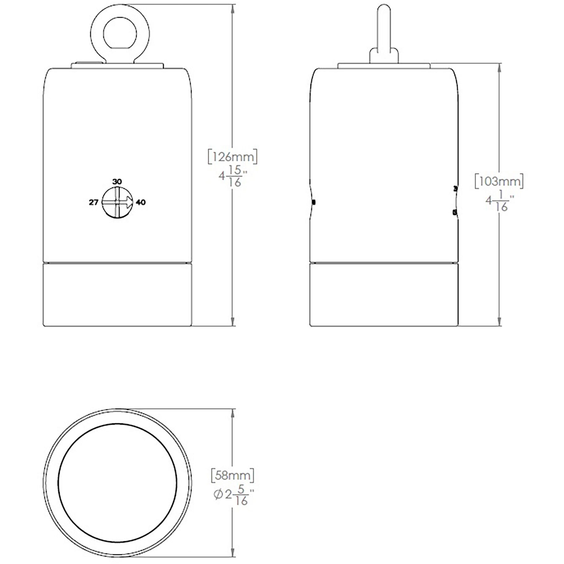 WAC Lighting 3811-27/30/40BZ Estrella LED 2.32 inch Bronze Landscape ...