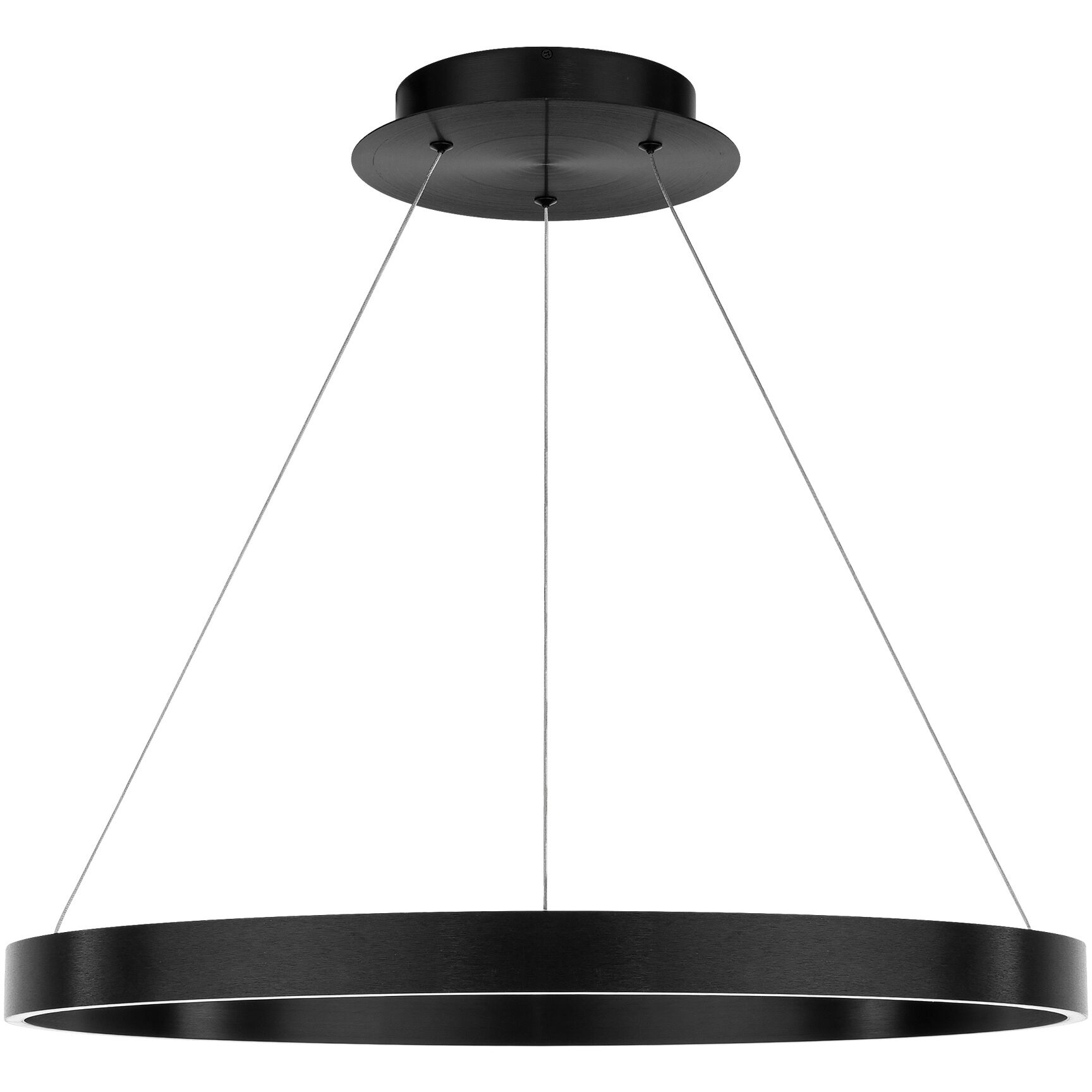 WAC Lighting PD-81124-BK Sirius LED 24 inch Black Pendant Ceiling Light ...