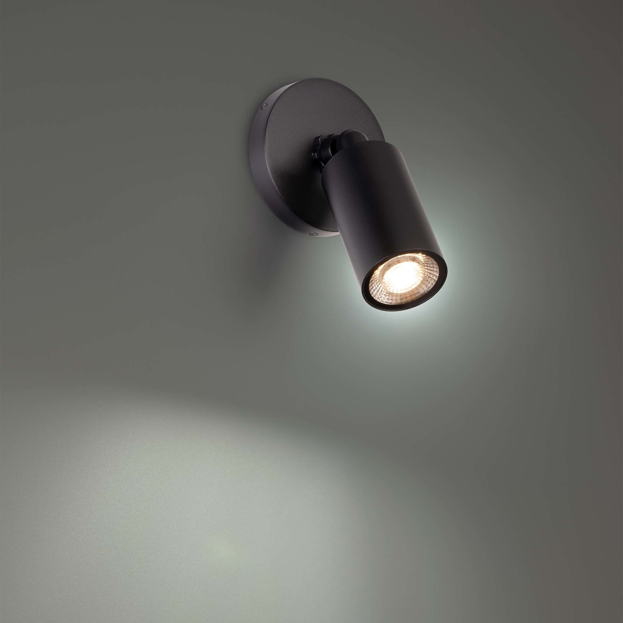 wall spotlight black