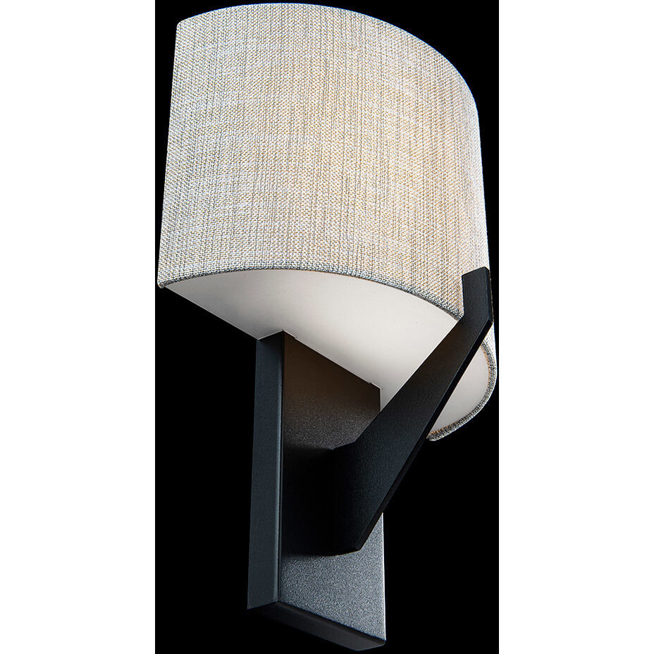 WAC Lighting WS-47116-30-BK Fitzgerald LED 4 inch Black ADA Wall Sconce ...