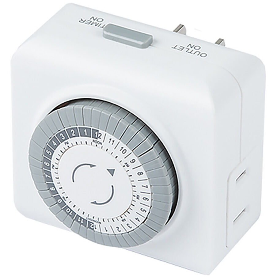 WAC Lighting 9000-MTI-WT Tyler White Mechanical Timer, WAC Landscape