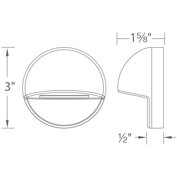 WAC Lighting 3011-27WT Tyler 12 2.80 watt White Deck and Patio Light in ...