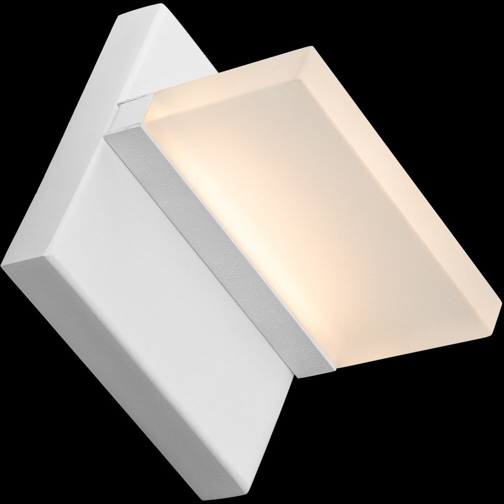 WAC Lighting WS-W23105-WT Oslo LED 5 inch White Outdoor Wall Light, dweLED