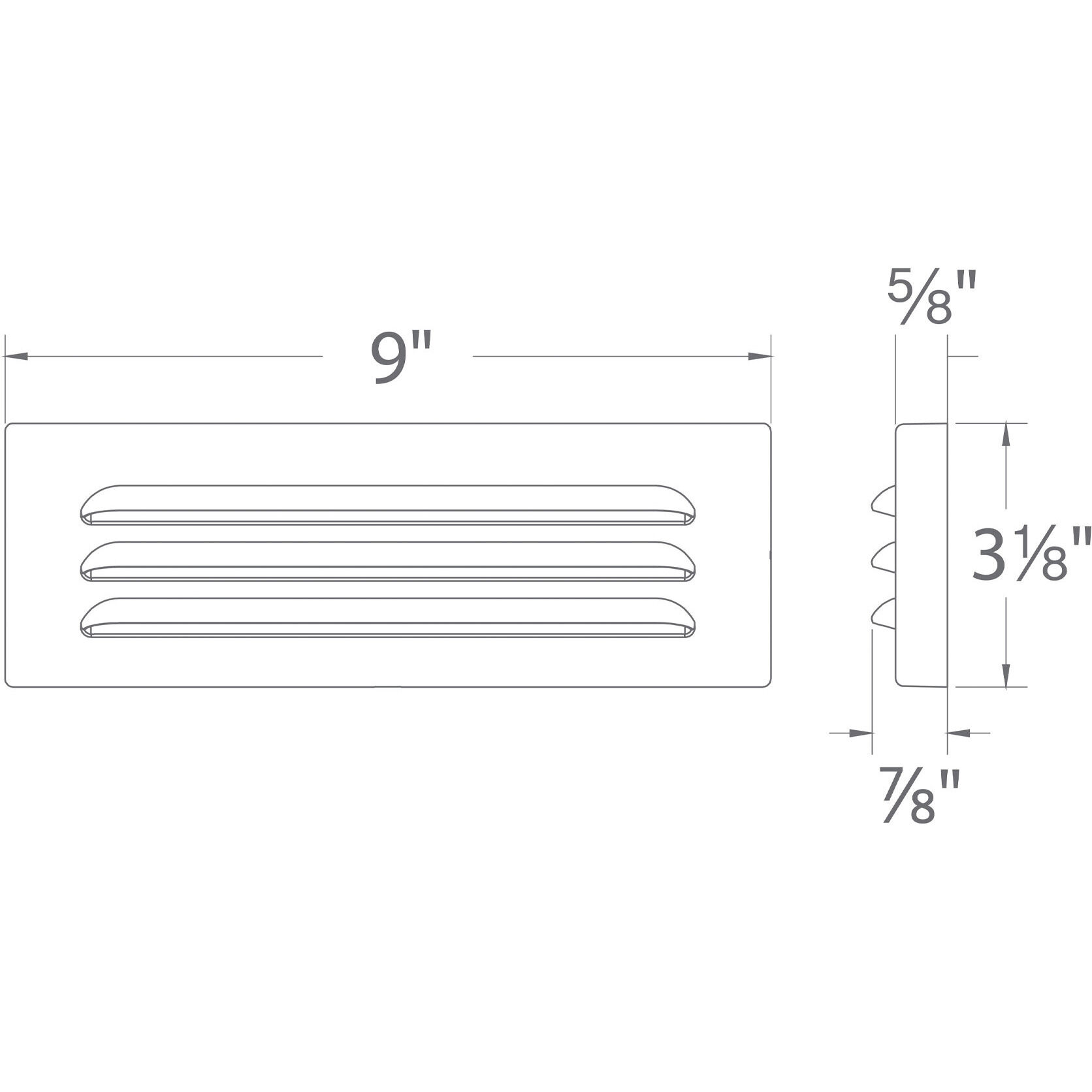 Tyler 12 8 watt White Step and Wall Lighting in 2700K, WAC Landscape