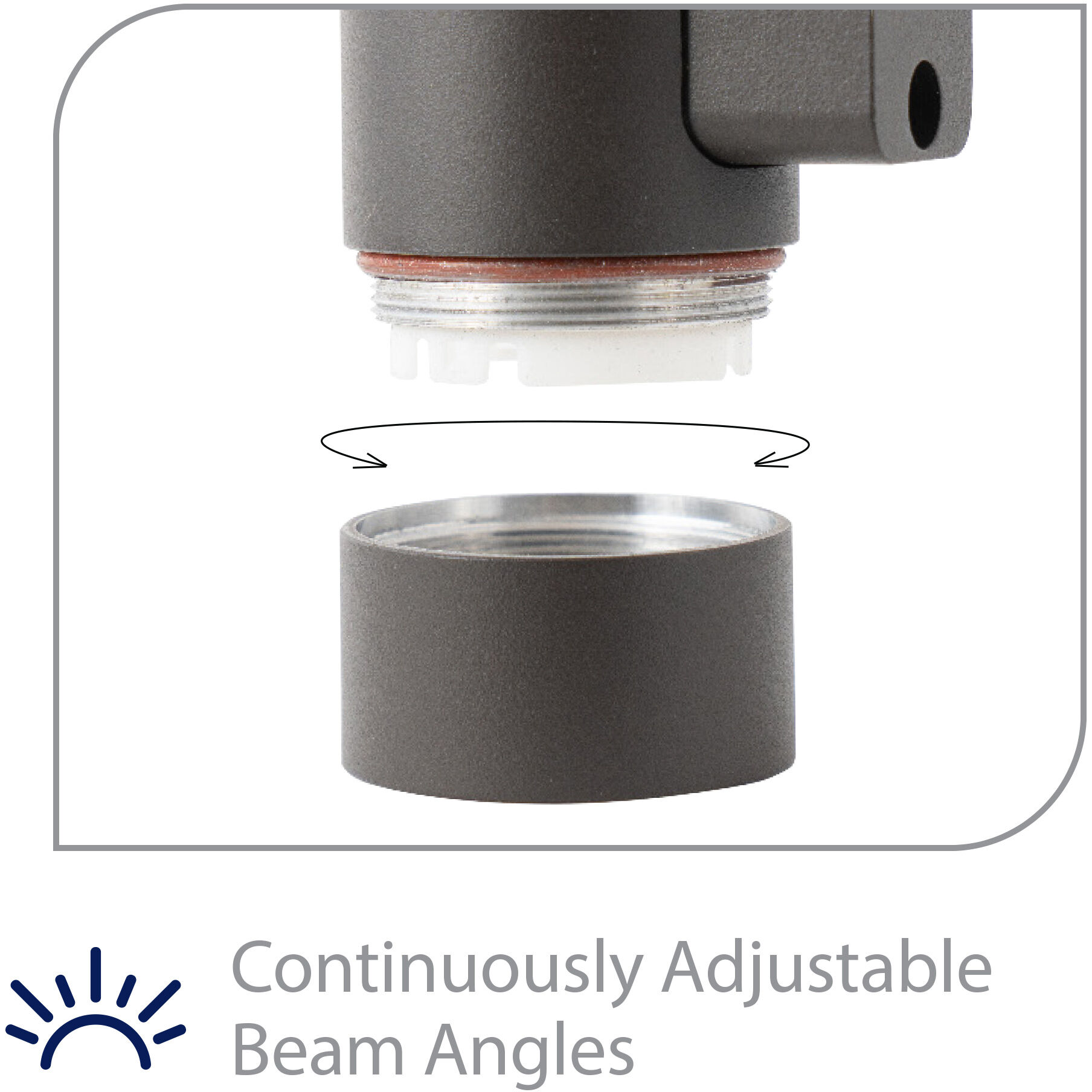 WAC Lighting 3611-27/30/40BK Estrella LED 6 inch Black Landscape Low ...