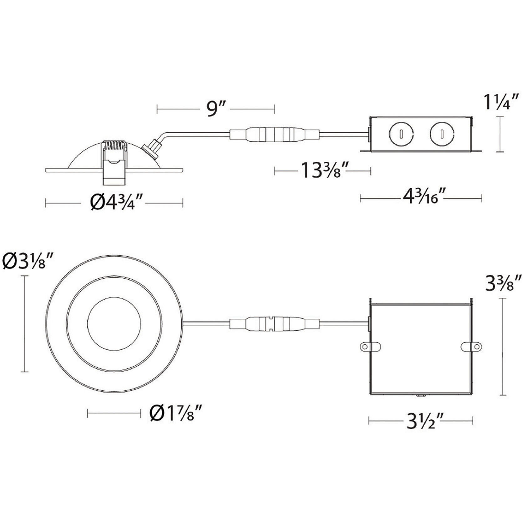 WAC Lighting R4ERAR-W9CS-WT-6 Lotos LED Module White Recessed Lighting in 6