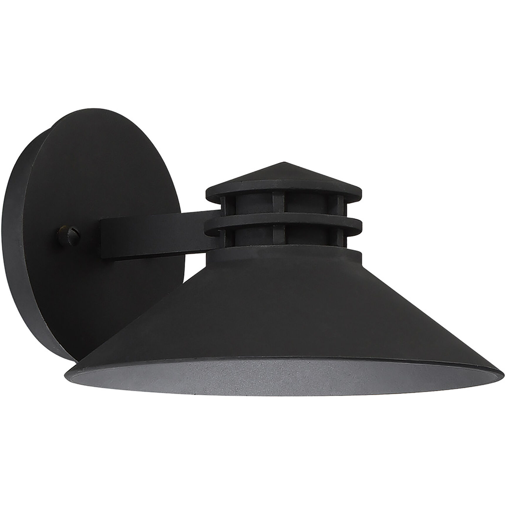 WAC Lighting WS-W15708-BK Sodor LED 5 inch Black Outdoor Wall Light, dweLED
