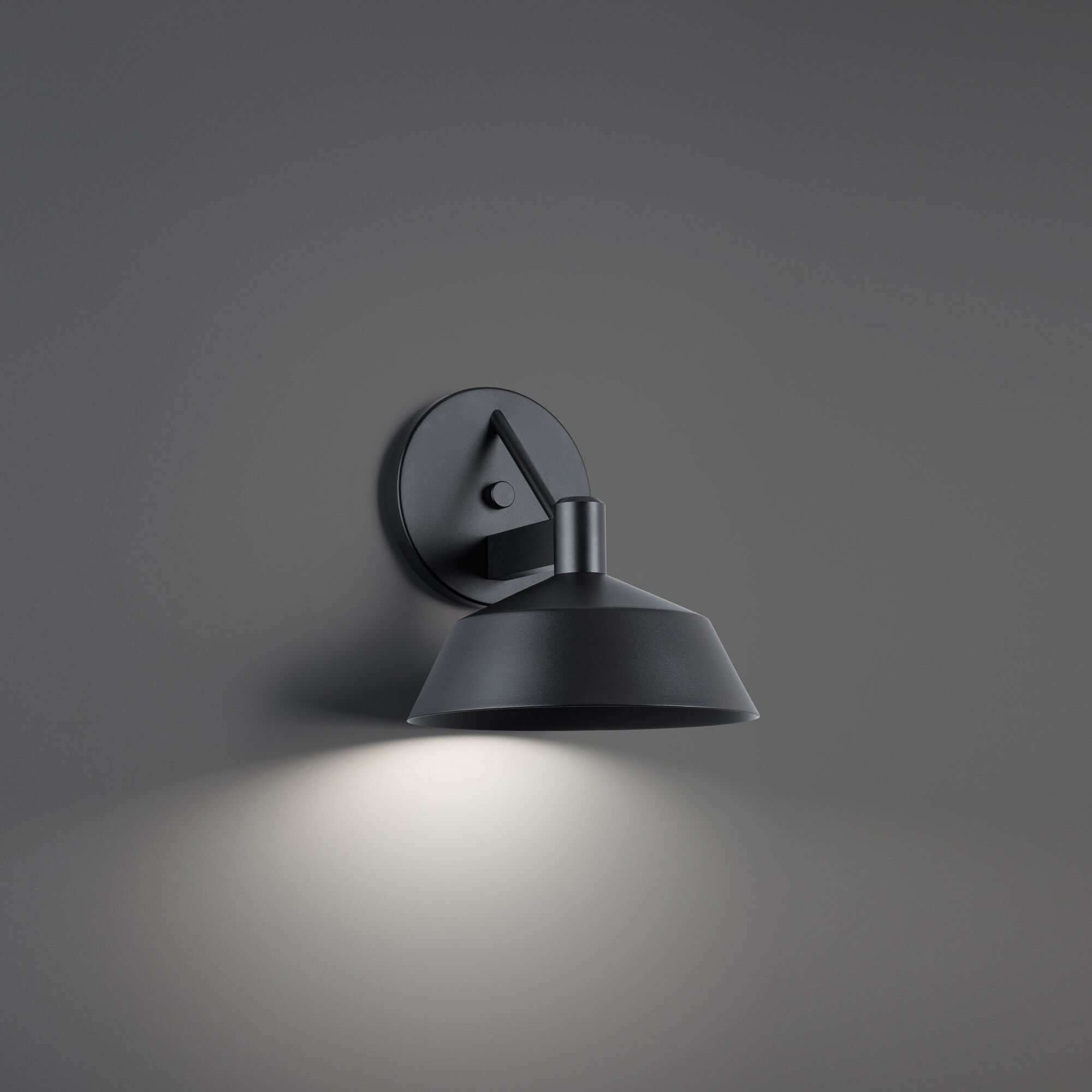 WAC Lighting WS-W77211-BK Rockport 1 Light 11 inch Black Outdoor Wall ...