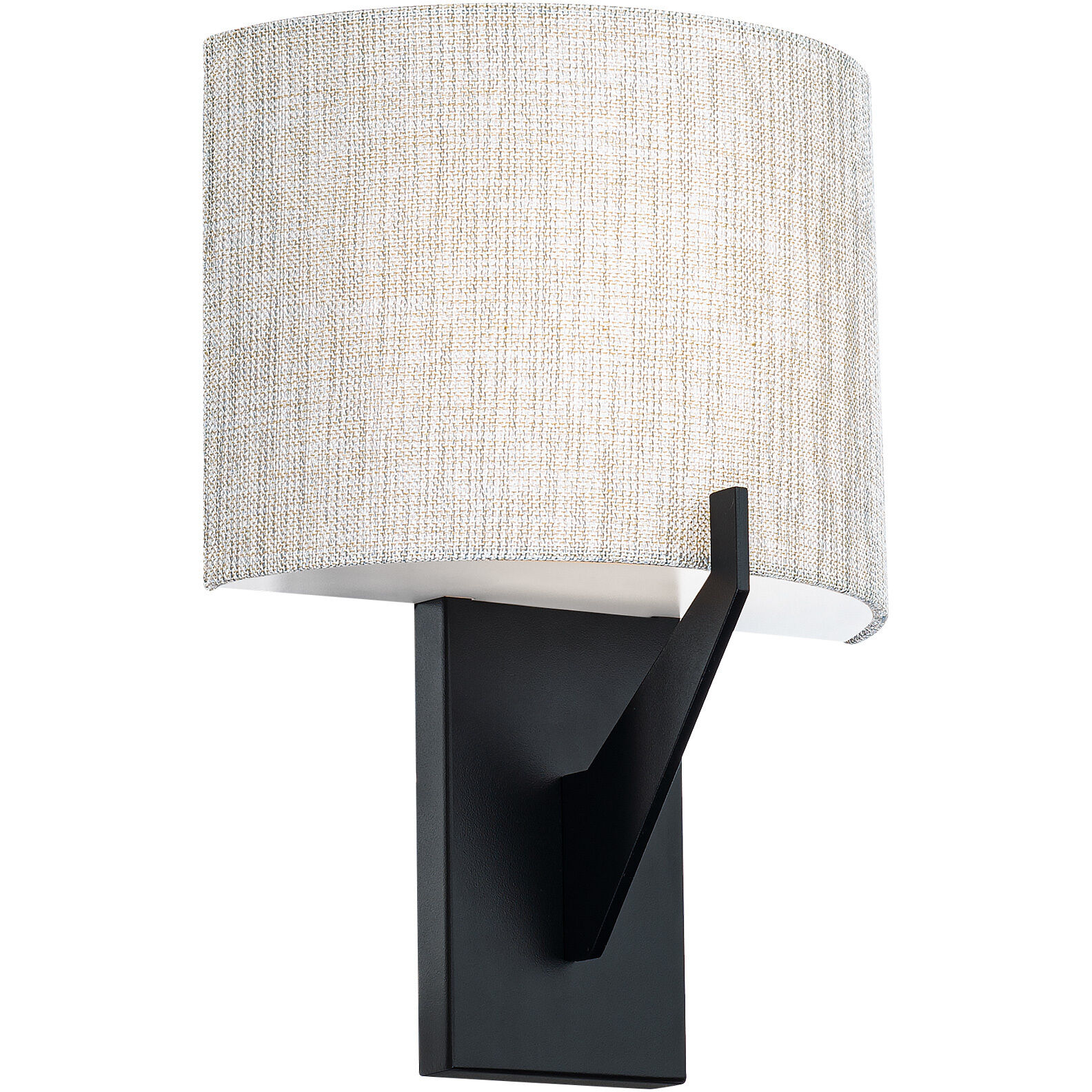 WAC Lighting WS-47108-27-BK Fitzgerald LED 4 inch Black ADA Wall Sconce ...