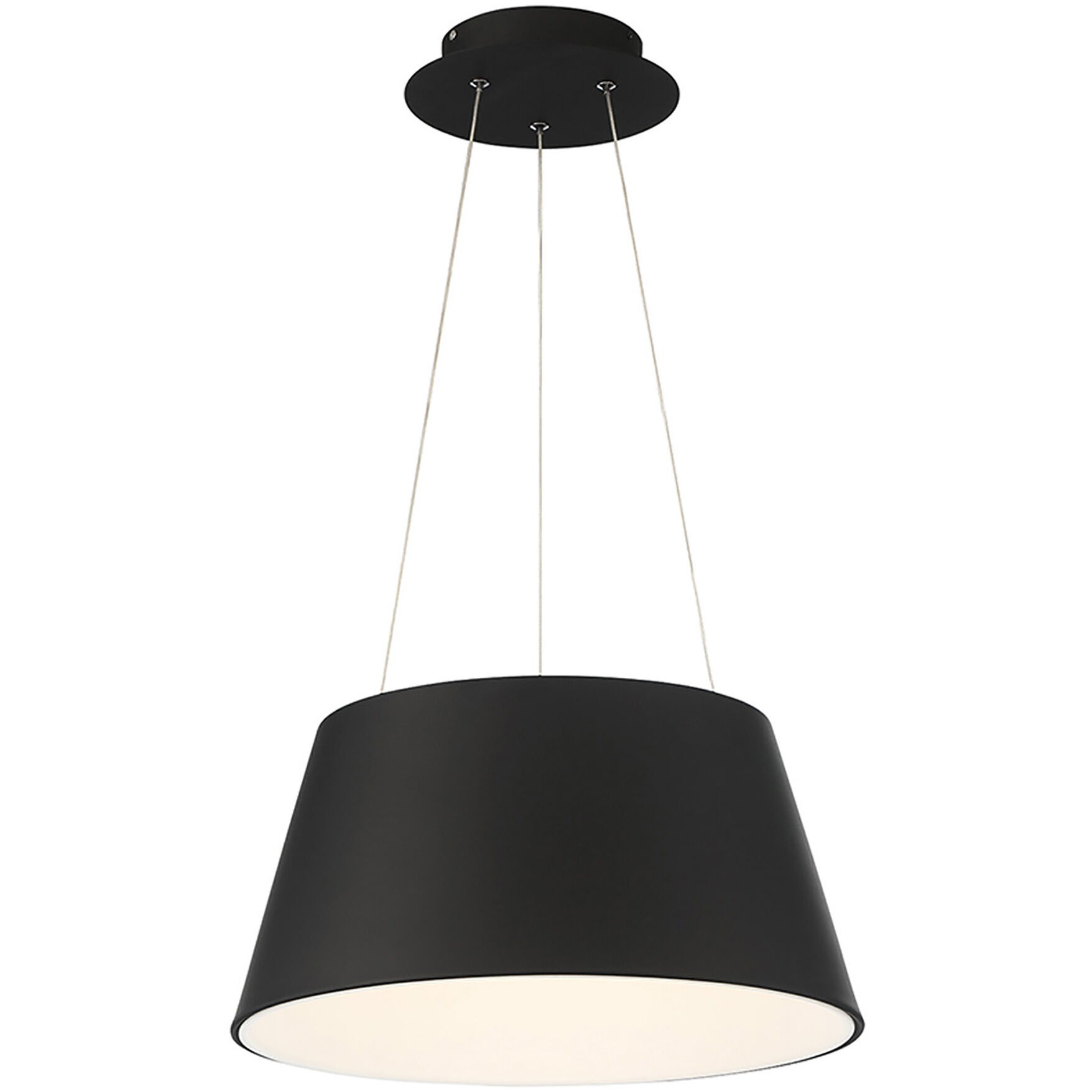 WAC Lighting PD-72724-BK Vida LED 24 inch Black Pendant Ceiling Light ...