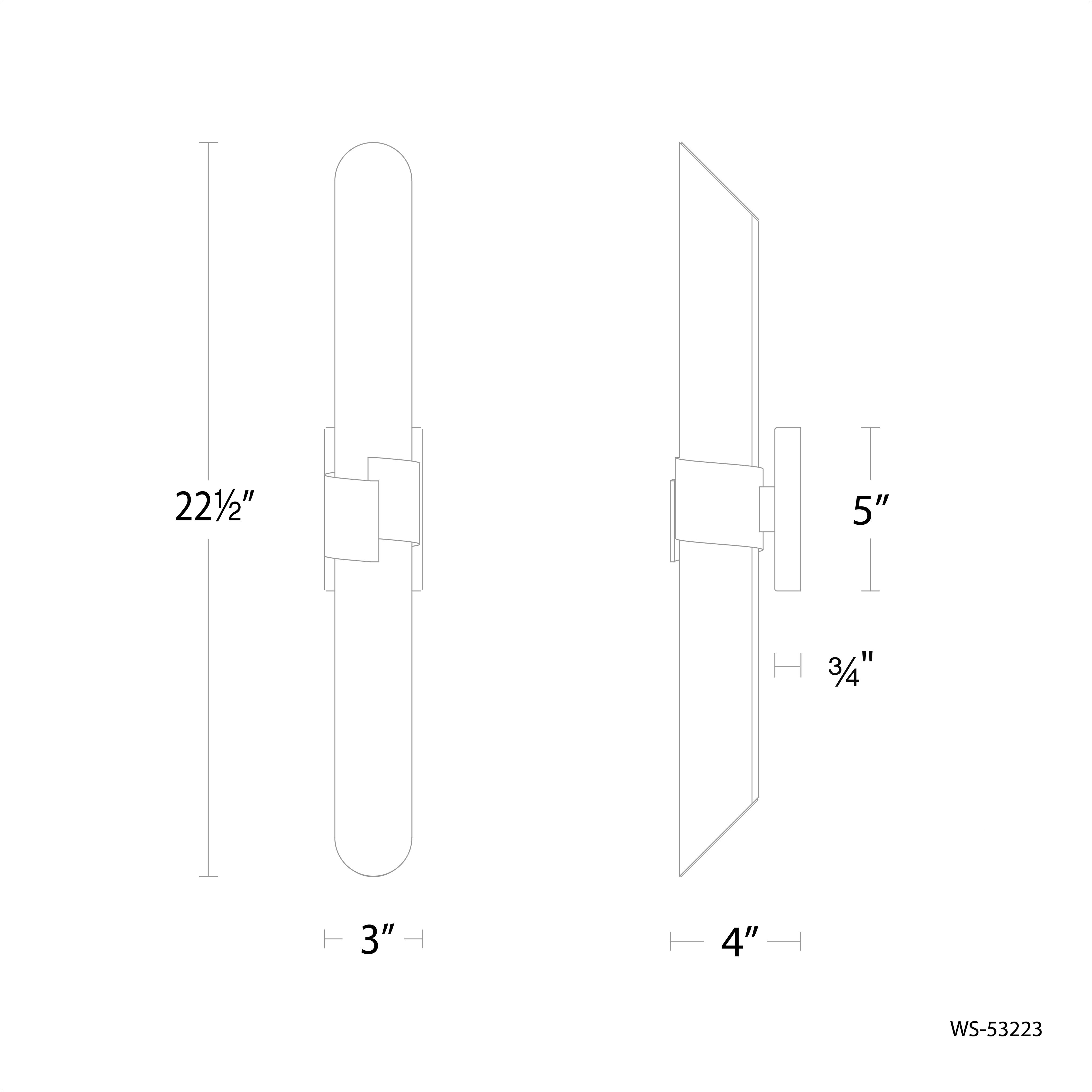 WAC Lighting WS-53223-BN Fallon 2 Light 23 inch Brushed Nickel Bath ...