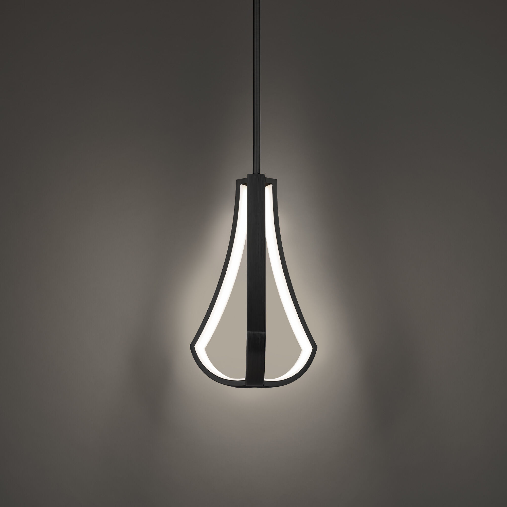 WAC Lighting PD-85114-BK Artemis LED 8 inch Black Pendant Ceiling Light ...