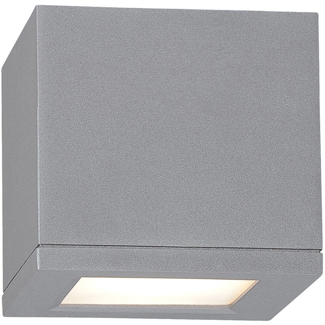 WAC Lighting FM-W2505-GH Rubix LED 5 inch Graphite Outdoor Flush