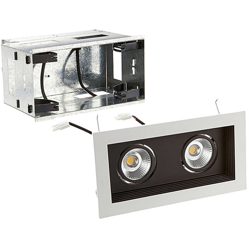 Mini LED Multiple Spots LED Black Multiple Recessed Trim in Wide, 4000K