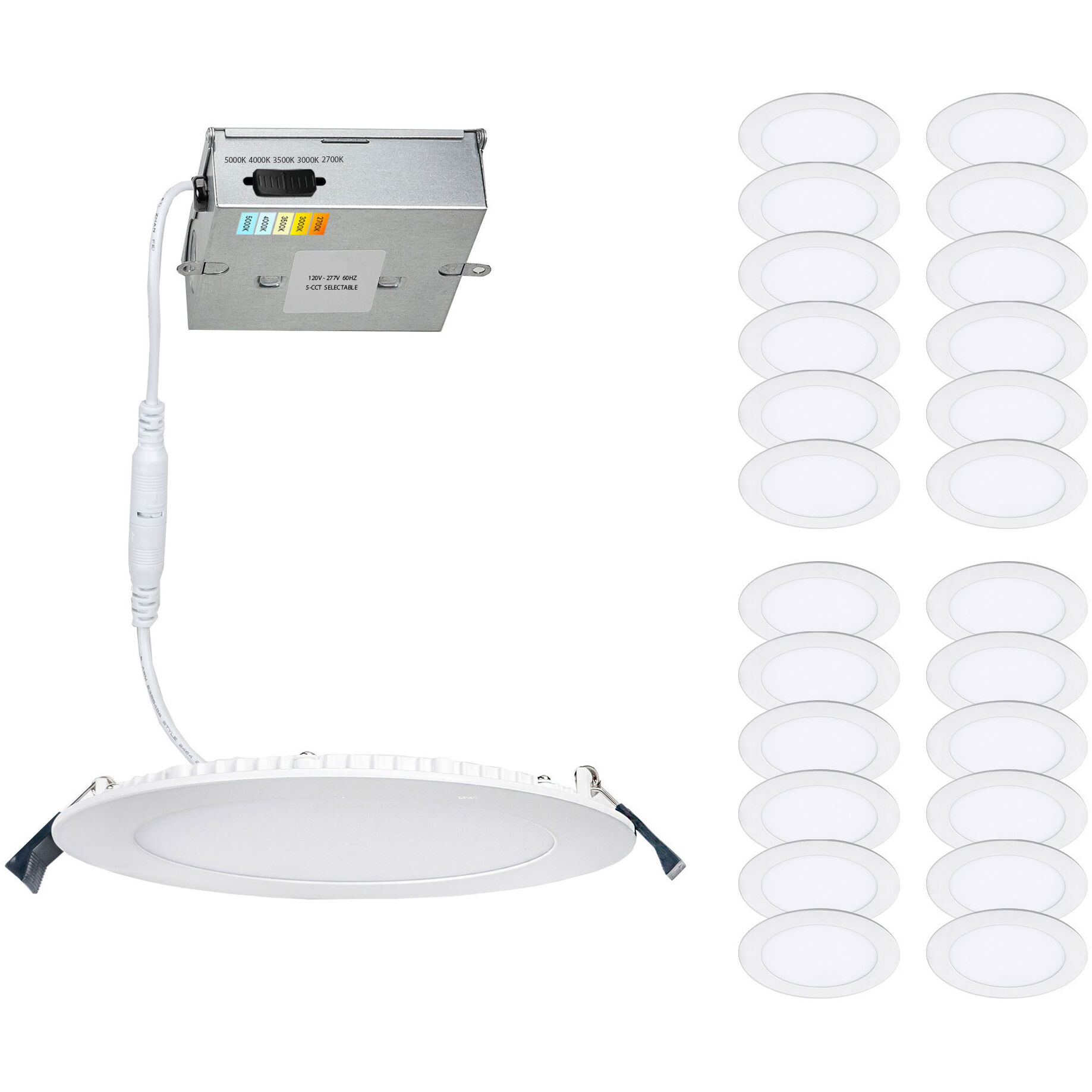 WAC Lighting R4ERDR-W9CS-WT Lotos LED Module White Recessed Lighting in 1