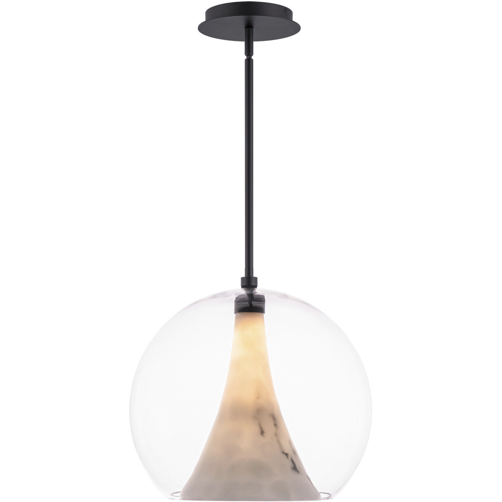 WAC Lighting PD-25314-BK Chantilly 1 Light 14 inch Black Pendant ...