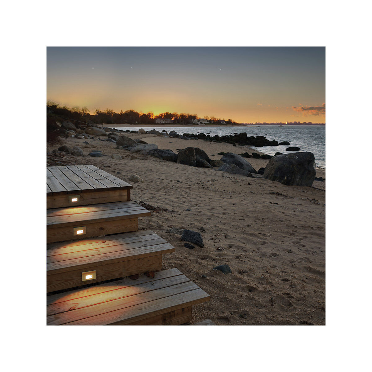 WAC Lighting WL-LED100-C-WT Tyler 120 3.80 watt White Step and Wall ...