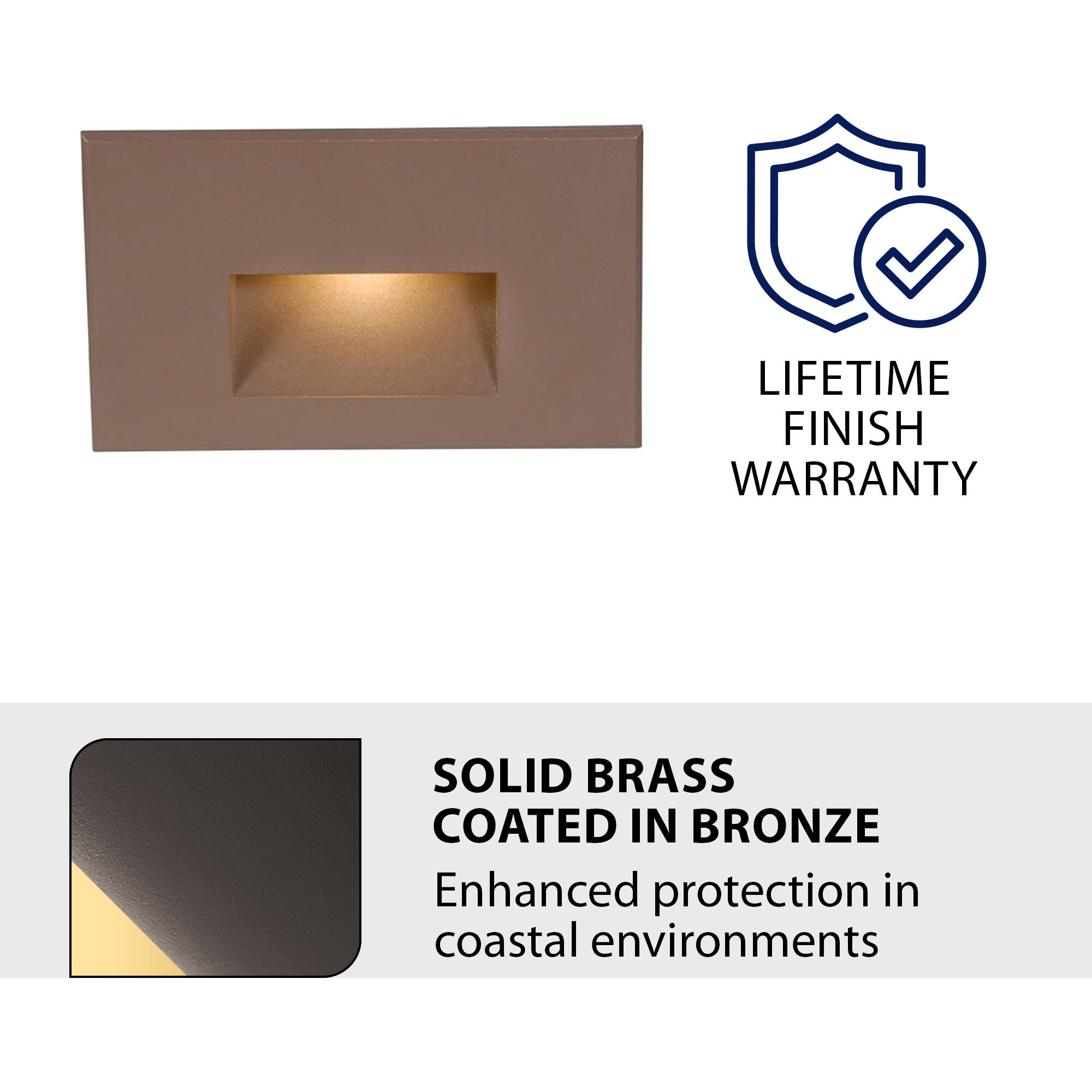 WAC Lighting WL-LED100-C-BBR Tyler 120 3.80 watt Solid Brass Coated in ...