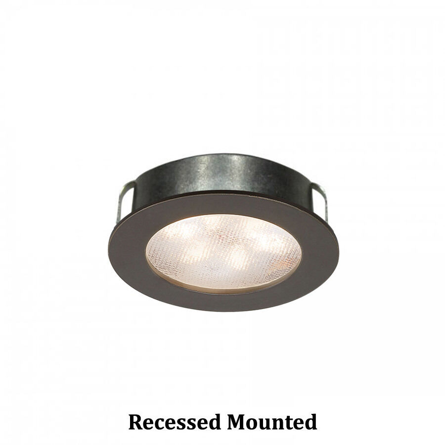 WAC Lighting HR-LED87-DB LED Button Light 24 LED 2.25 inch Dark Bronze ...