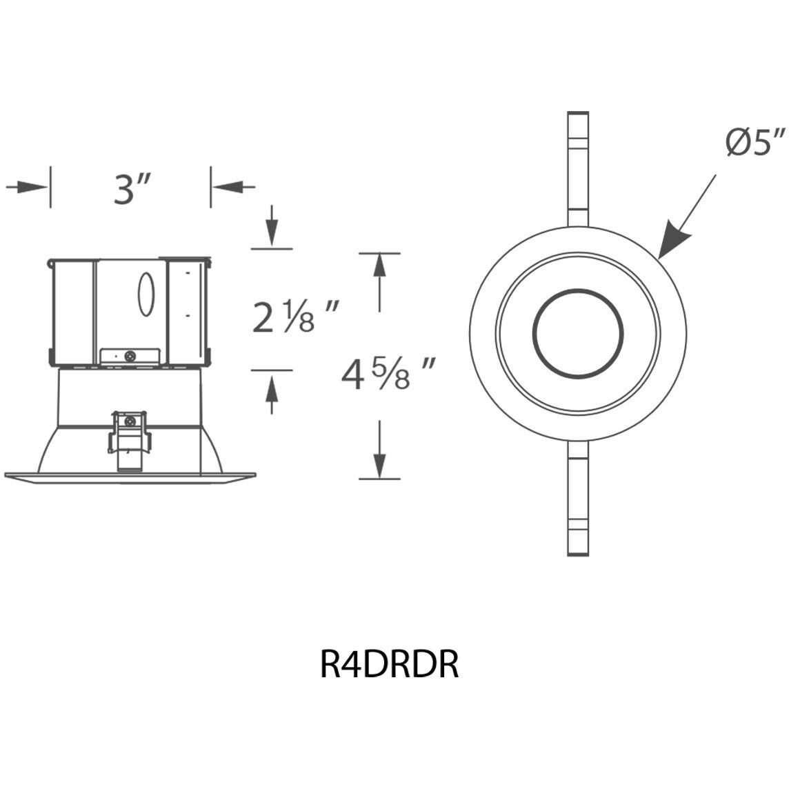 Pop-in LED Black Complete Kit Recessed Lighting