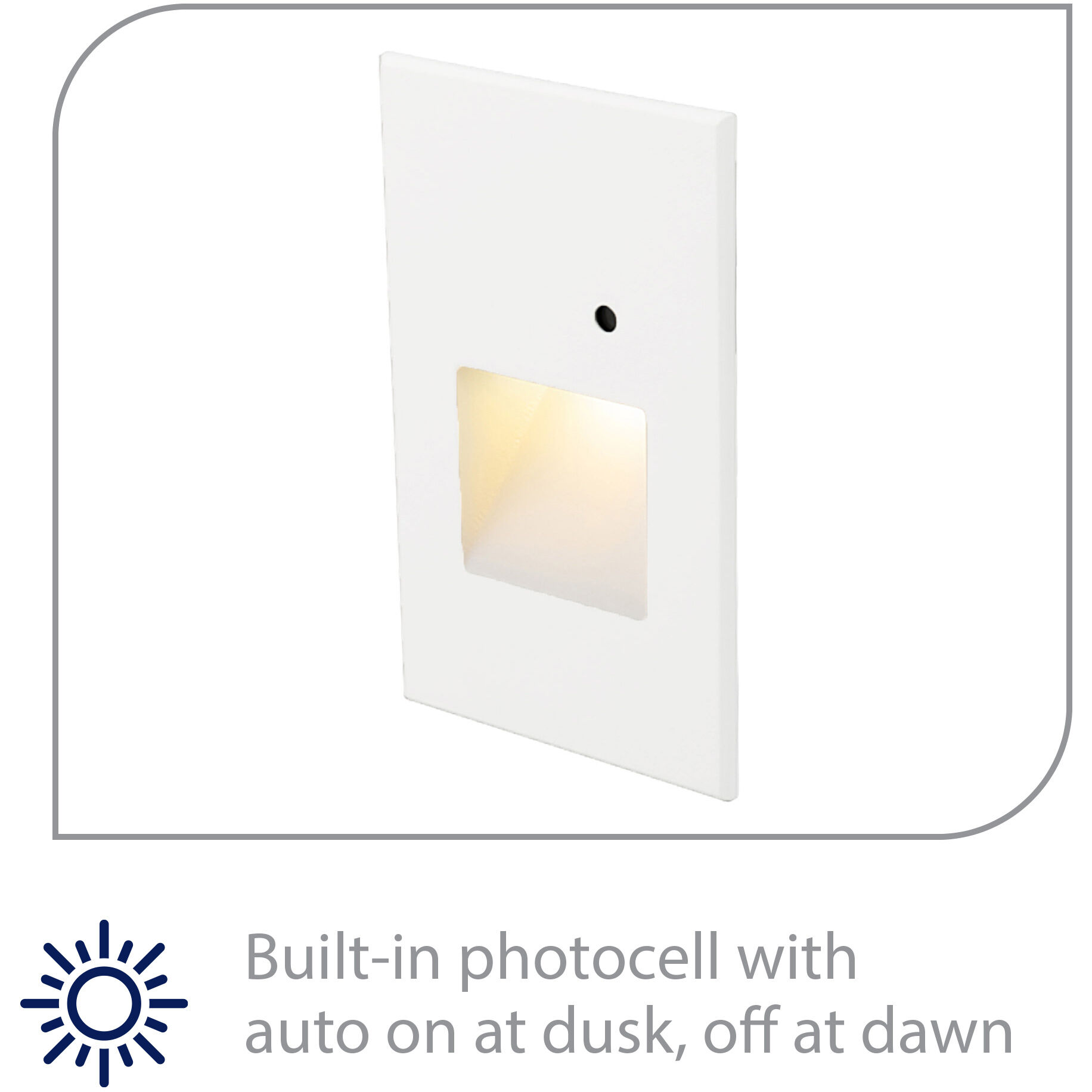 Tyler 120 3.8 watt White Step and Wall Lighting in 3000K, WAC Lighting