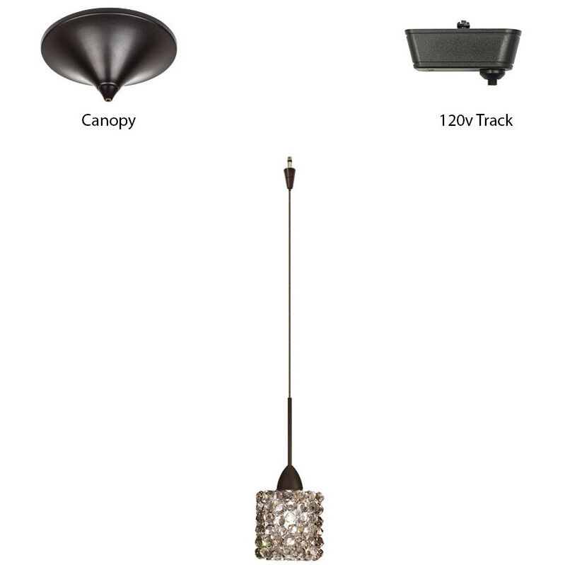 WAC Lighting QP-LED539-BI/DB Eternity Jewelry LED 3 inch Dark Bronze ...
