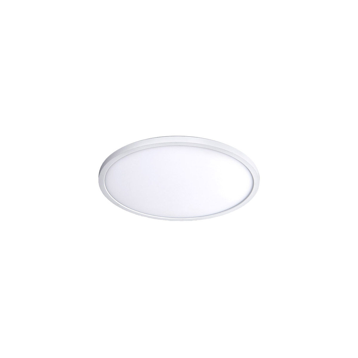 Round LED 11 inch White Flush Mount Ceiling Light in 3500K
