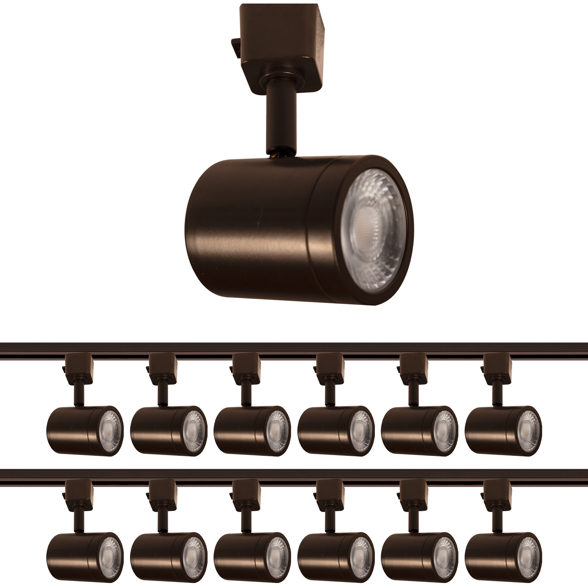 WAC Lighting H-8010-30-DB-12 Charge 1 Light 120 Dark Bronze H Track ...
