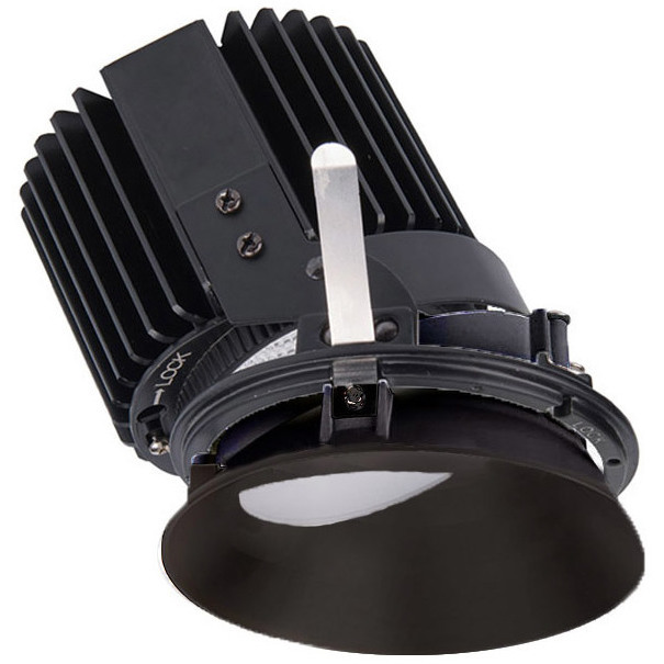WAC Lighting R4RWT-A927-BKWT Volta LED B/Wt Recessed Lighting in 90 ...