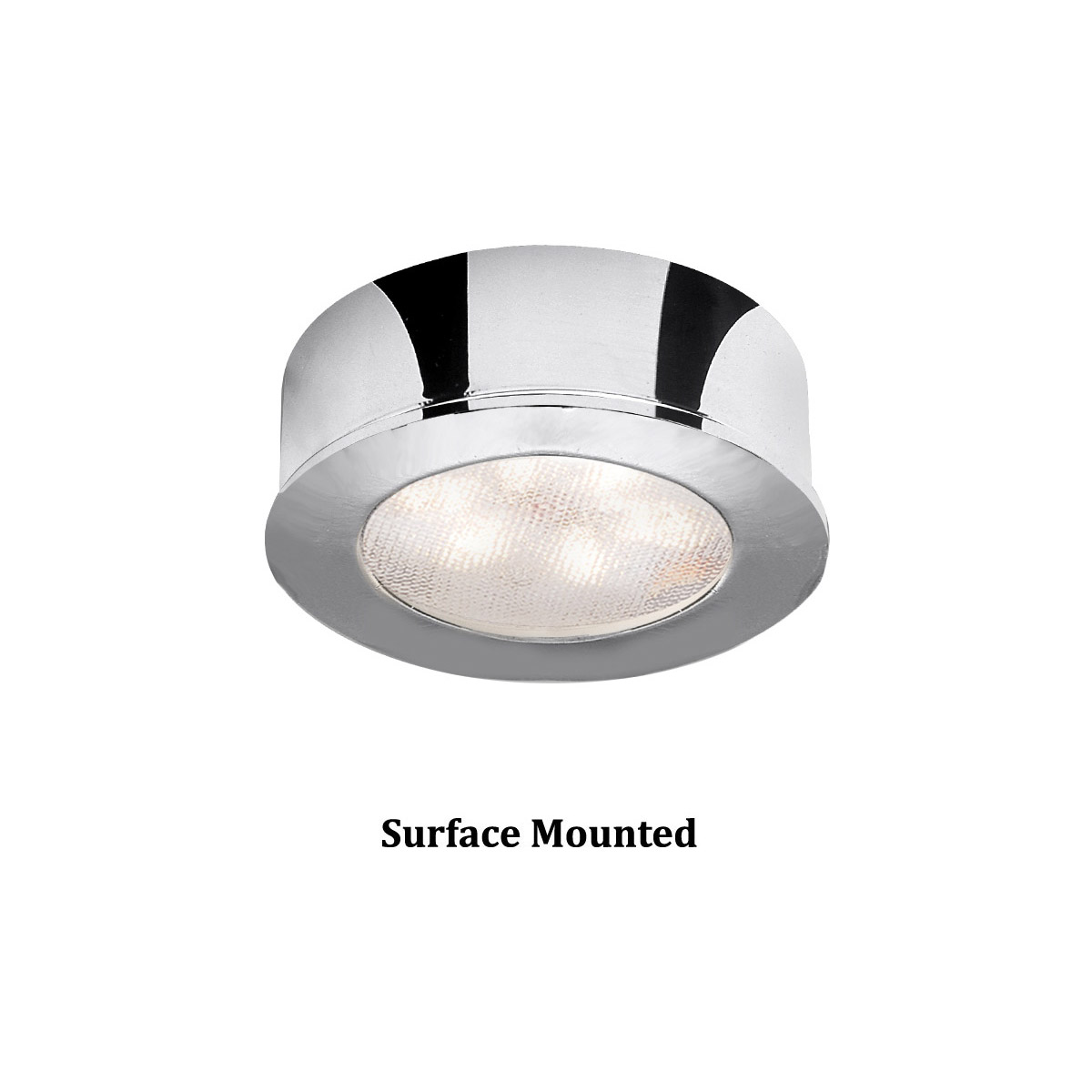 WAC Lighting HR-LED87-CH LED Button Light 24 LED 2 inch Chrome Puck ...