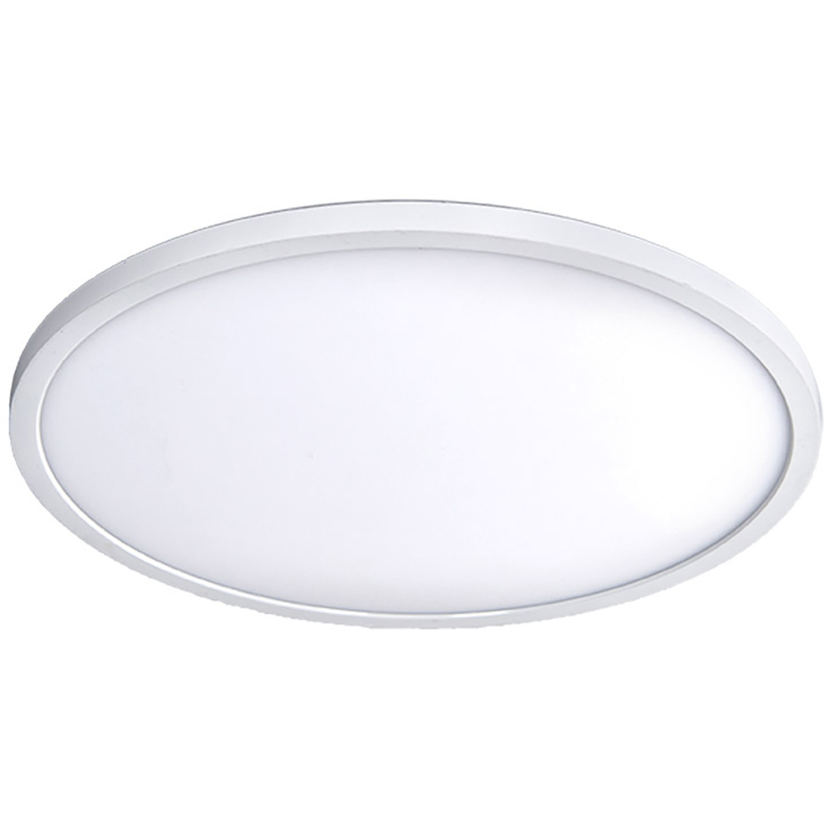 Round LED 15 inch White Flush Mount Ceiling Light in 3500K