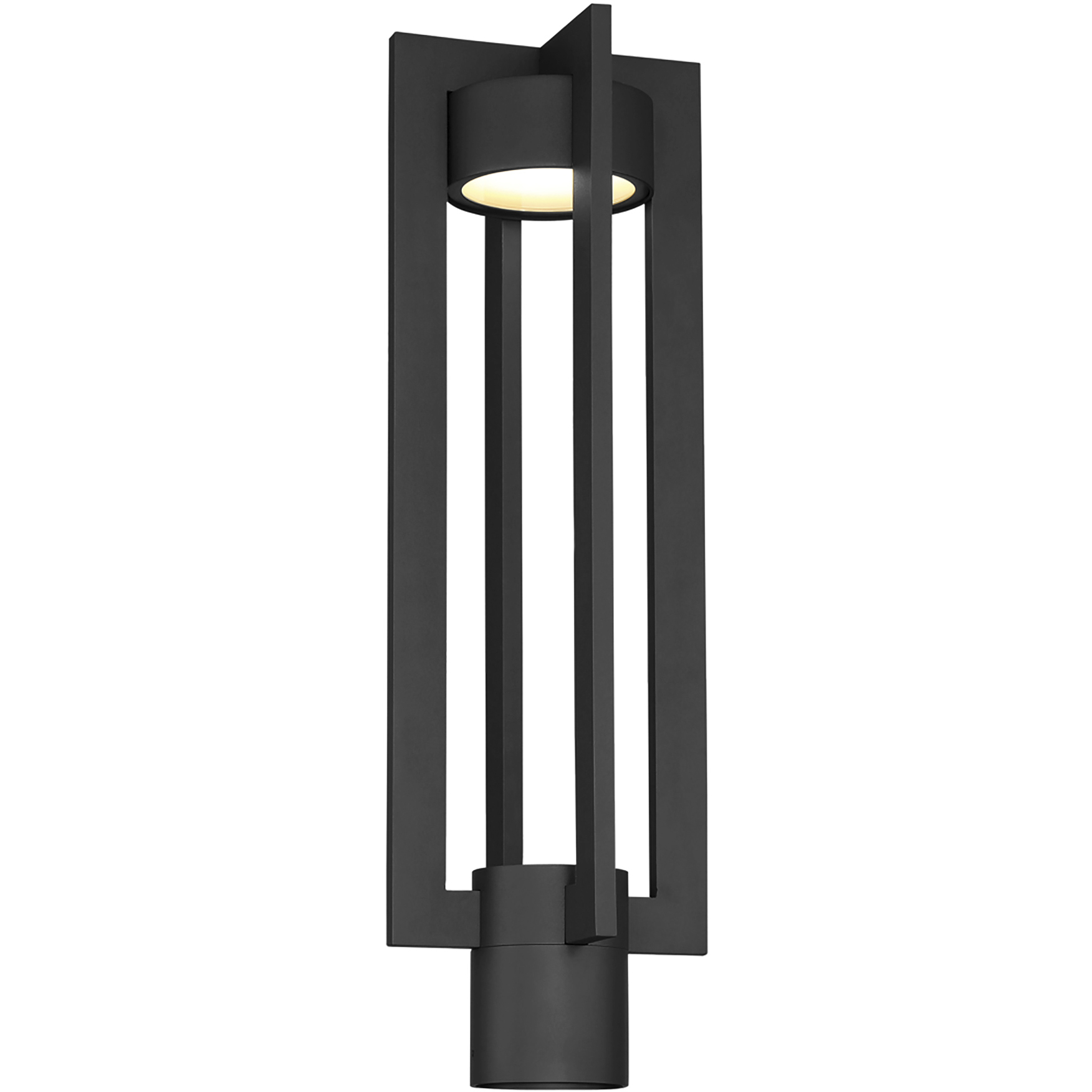 WAC Lighting PM-W48620-BK Chamber LED 20.31 inch Black Outdoor Post ...