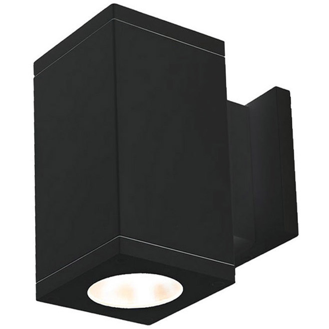 WAC Lighting DC-WS06-N827S-BK Cube Arch LED 5.5 inch Black Sconce Wall ...