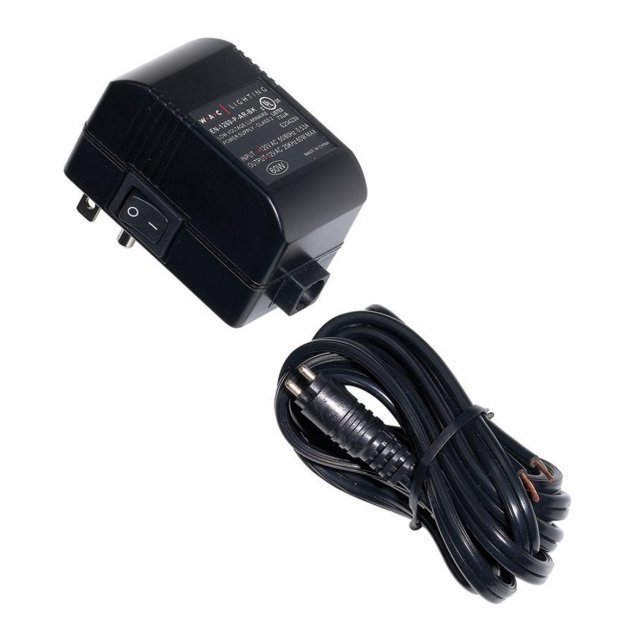 WAC Lighting EN-2460-P-AR Power Supply Black Transformer, 24V
