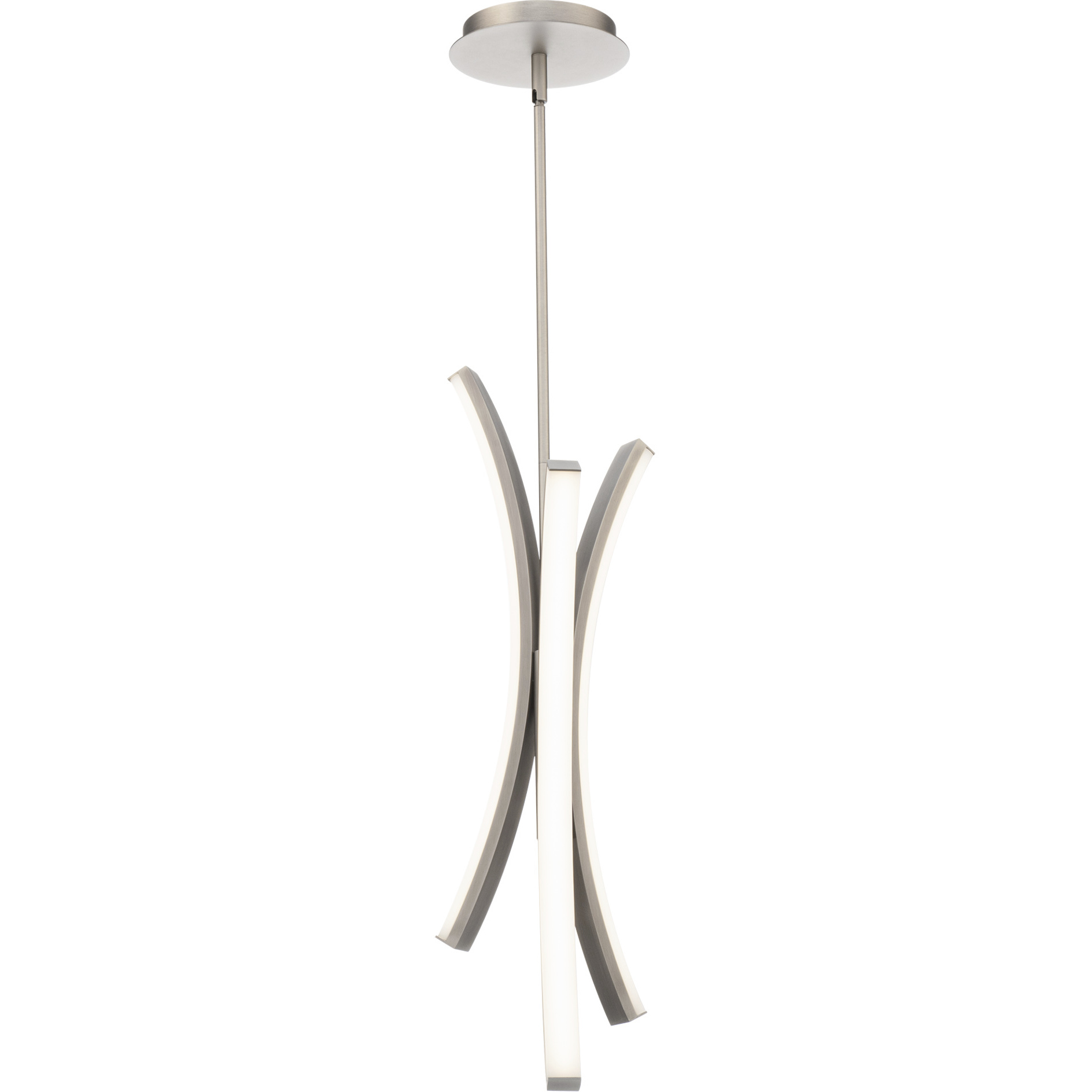 WAC Lighting PD-29425-40-BN Tusk LED 15 inch Brushed Nickel Pendant ...