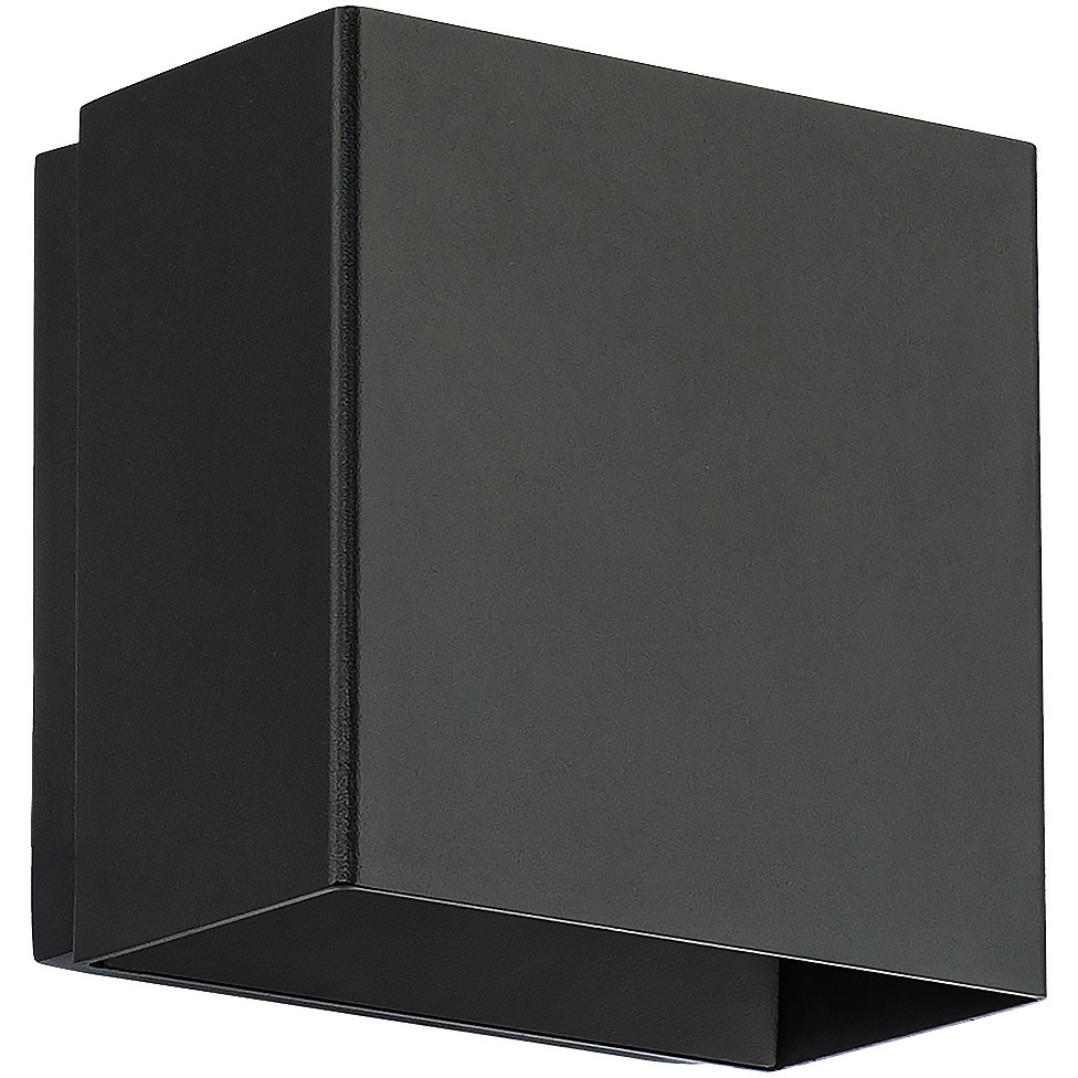 WAC Lighting WS-45105-35-BK Boxi Wall Sconce Wall Light in 3500K, Black ...