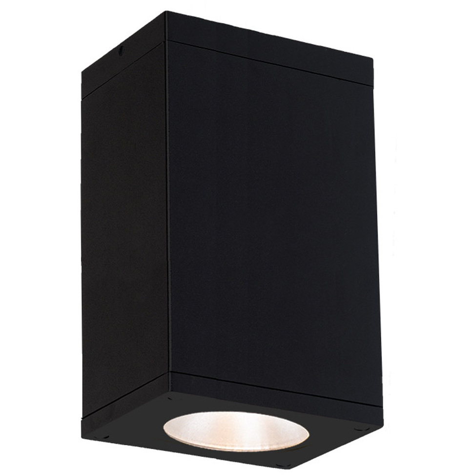 WAC Lighting DC-CD06-N927-BK Cube Arch LED 5.5 inch Black Outdoor Flush ...