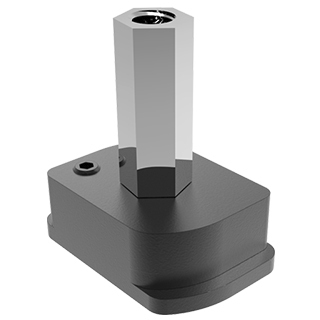 WAC Lighting S2CR-CLIP-BK Ventrix Black Track Component Ceiling Light