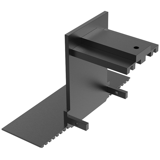 WAC Lighting S2CL-EC-BK Ventrix Black Track Component Ceiling Light