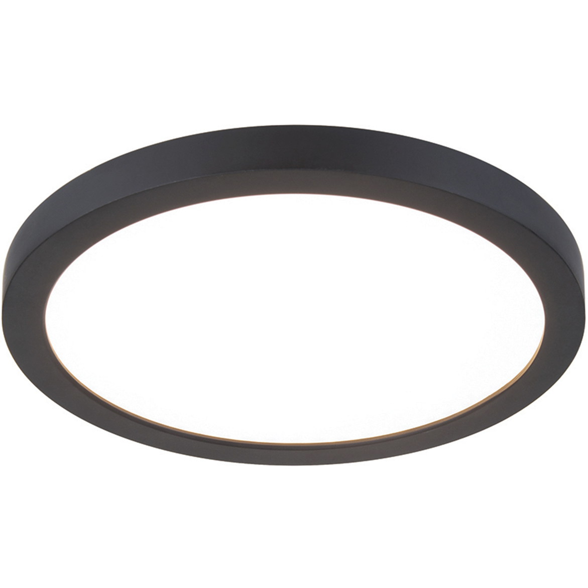WAC Lighting FM-07RN-930-BK Round LED 7 inch Black Flush Mount Ceiling ...