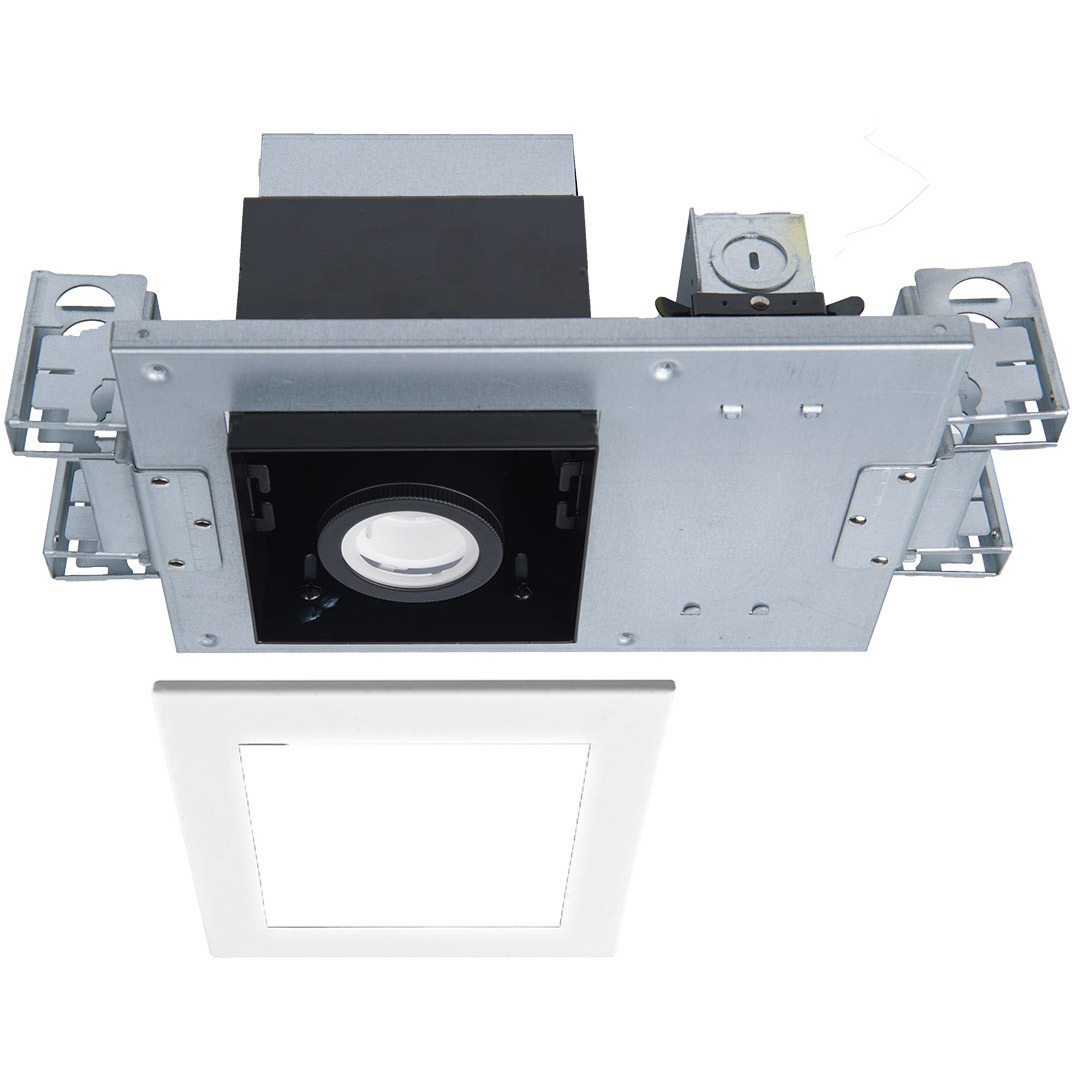 WAC Lighting MT-4110T-930-WTBK Silo Multiples LED White Black Recessed ...