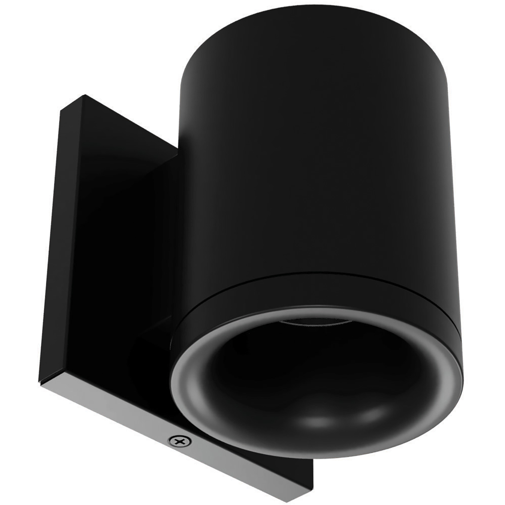 WAC Lighting W4R-NCS-PBK Zoron LED 4.75 inch Arc Black Outdoor Wall ...