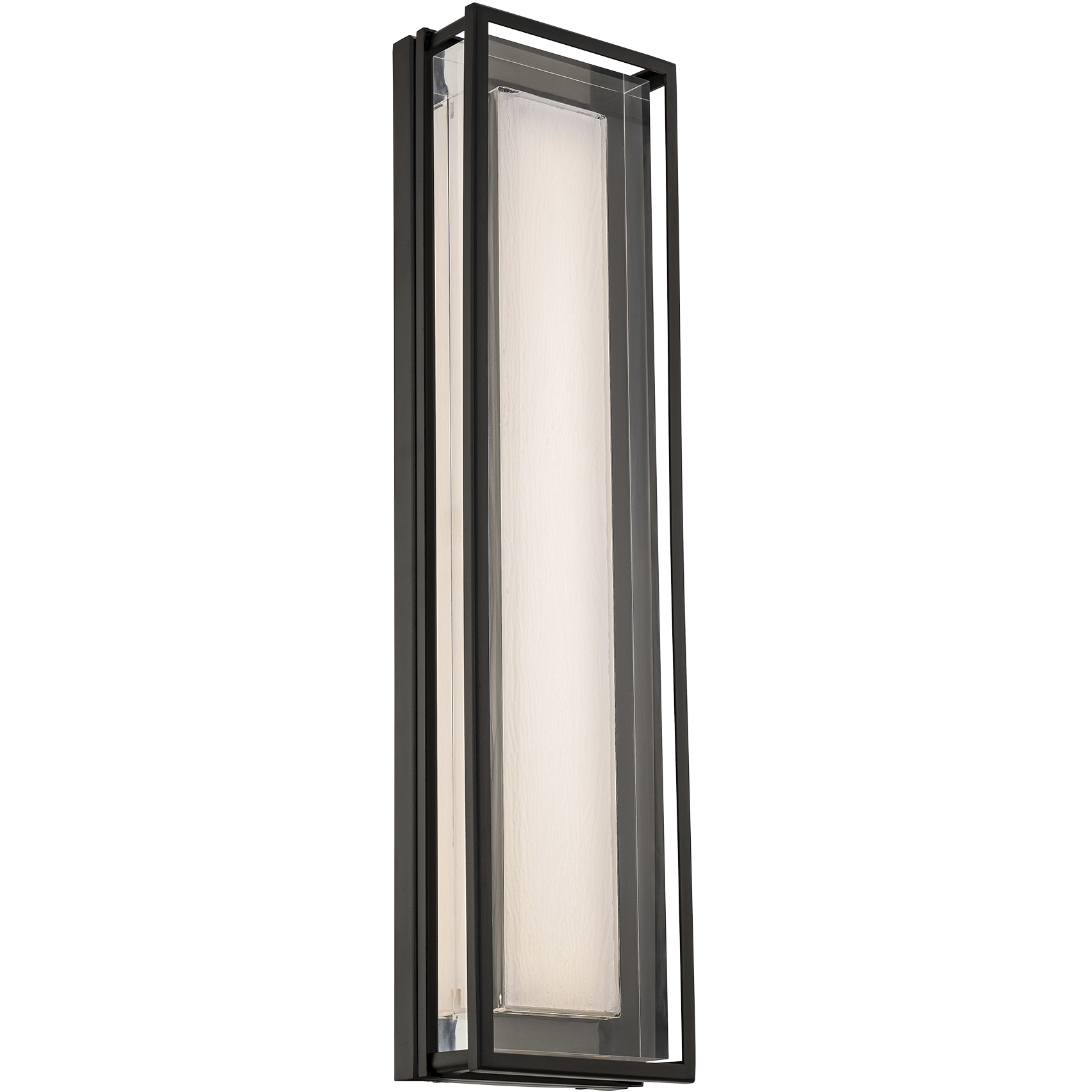 WAC Lighting WS-W89524-35-BK Beech LED 24 inch Black Outdoor Wall Light ...