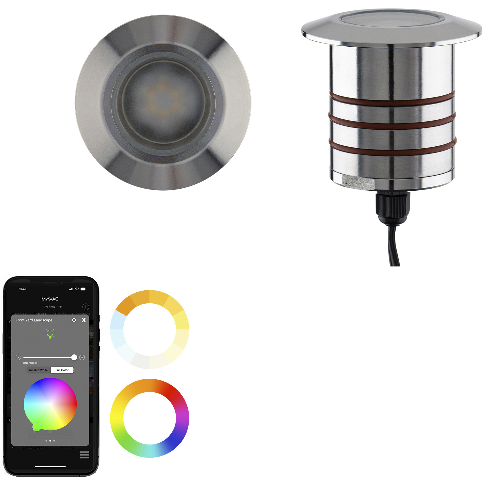 WAC Lighting 2021-CSSS Colorscaping 12 4.5 watt Stainless Steel Path ...