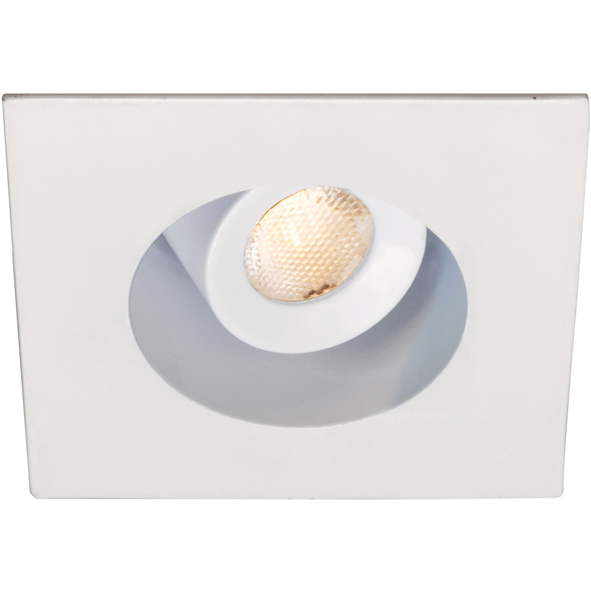 Recessed Lighting LED Brushed Nickel Recessed Housing and Trim in White ...