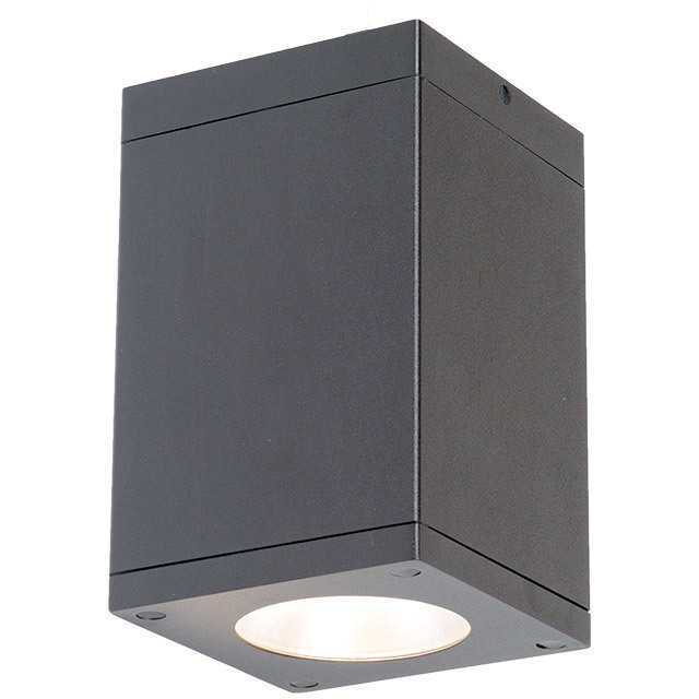 WAC Lighting DC-CD0517-N830-GH Cube Arch LED 4.5 inch Graphite Flush ...