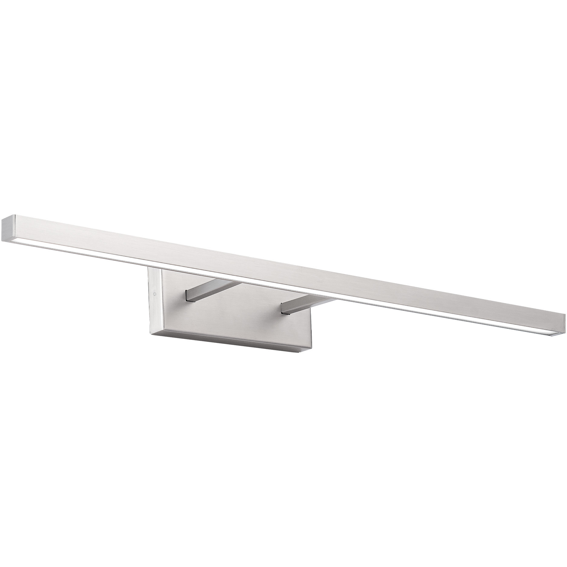 WAC Lighting WS-73123-30-BN Parallax LED 24 inch Brushed Nickel Bath Vanity & Wall Light in ...