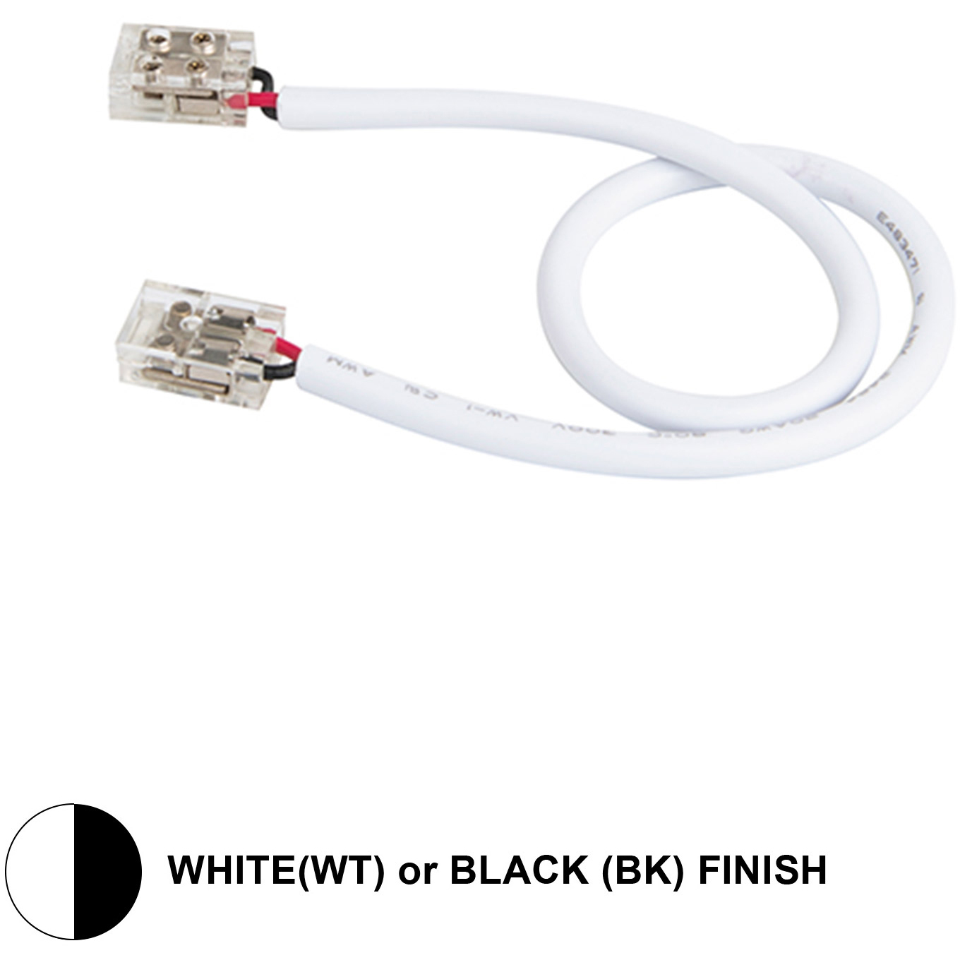 WAC Lighting T24-BS-IC-006-BK Basics & Gemini 24 8 inch Black LED Tape ...
