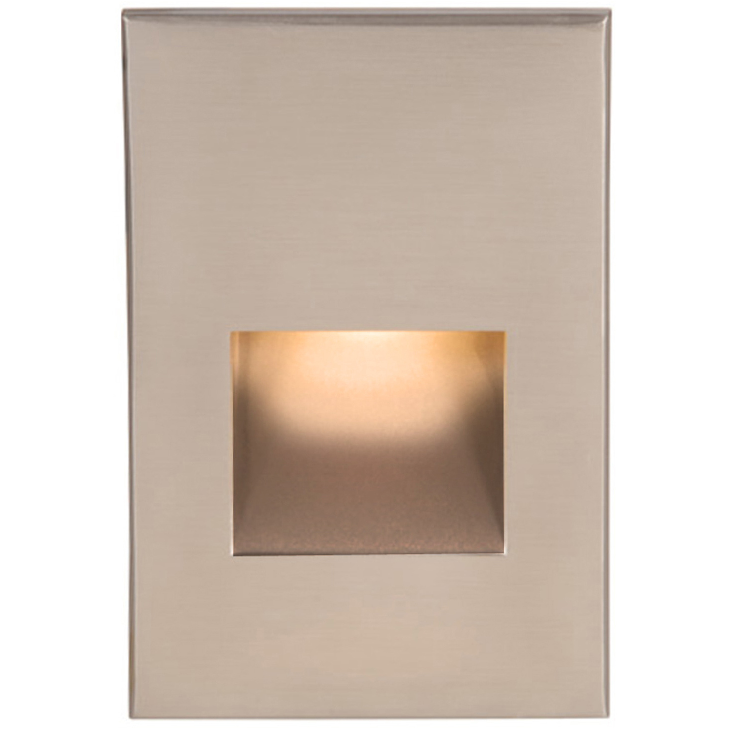 Tyler 120 3.8 watt Brushed Nickel Step and Wall Lighting in 2700K, WAC ...